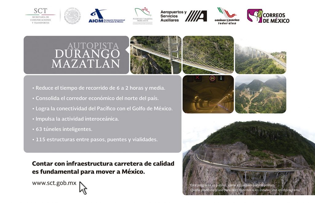 Autopista Durango Mazatlán - Revista Macroeconomia