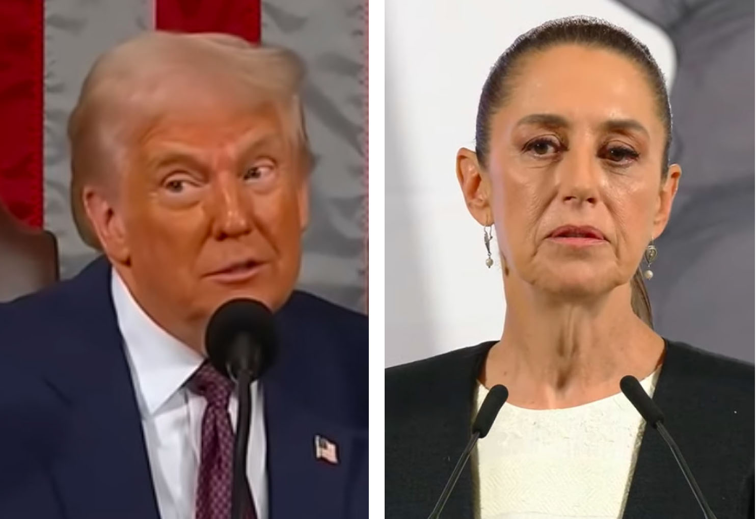 Trump ratificó ante el Congreso en el Capitolio que en México siguen ...